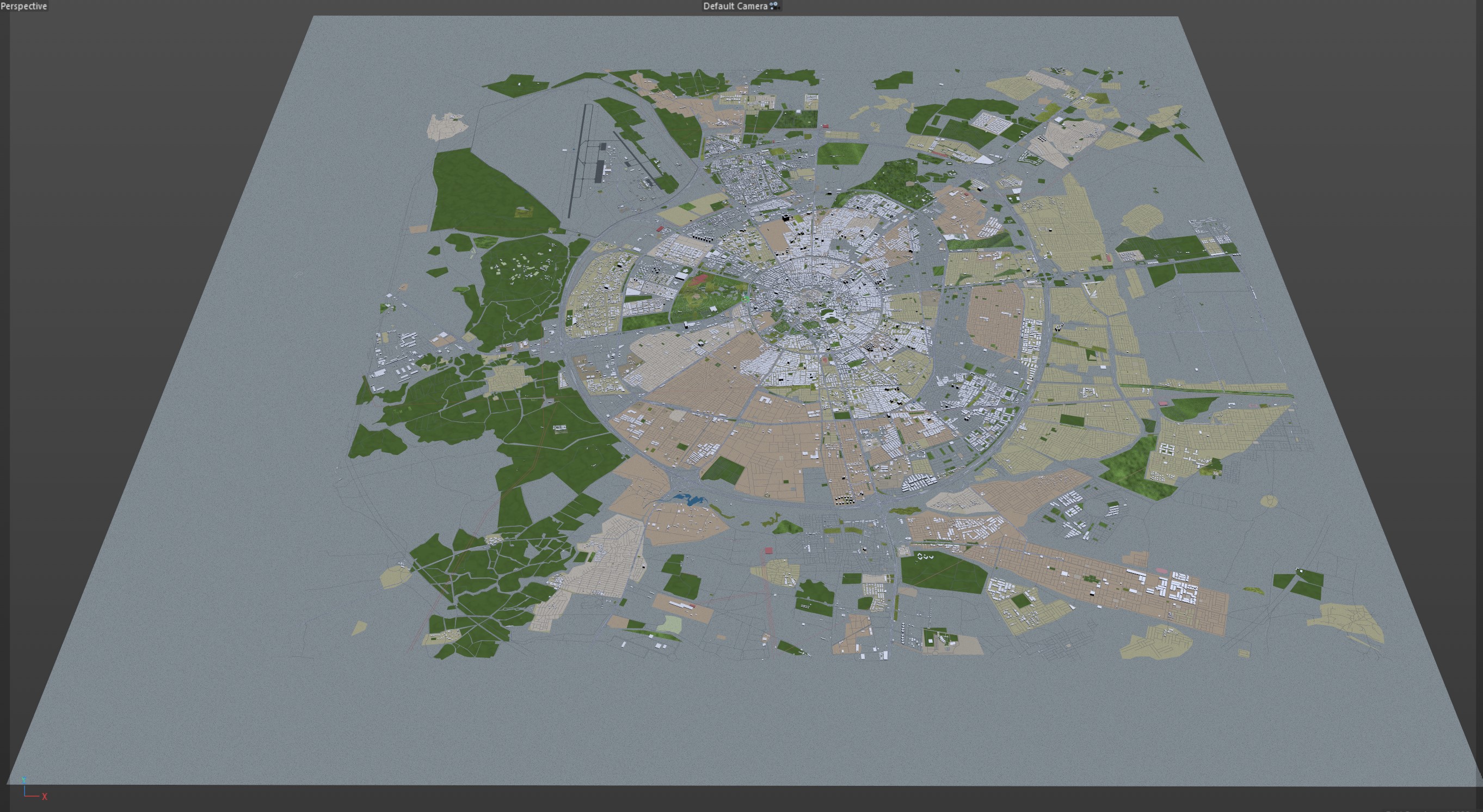 Erbil city Iraq 3d model 30 km by TurboCG | 3DOcean