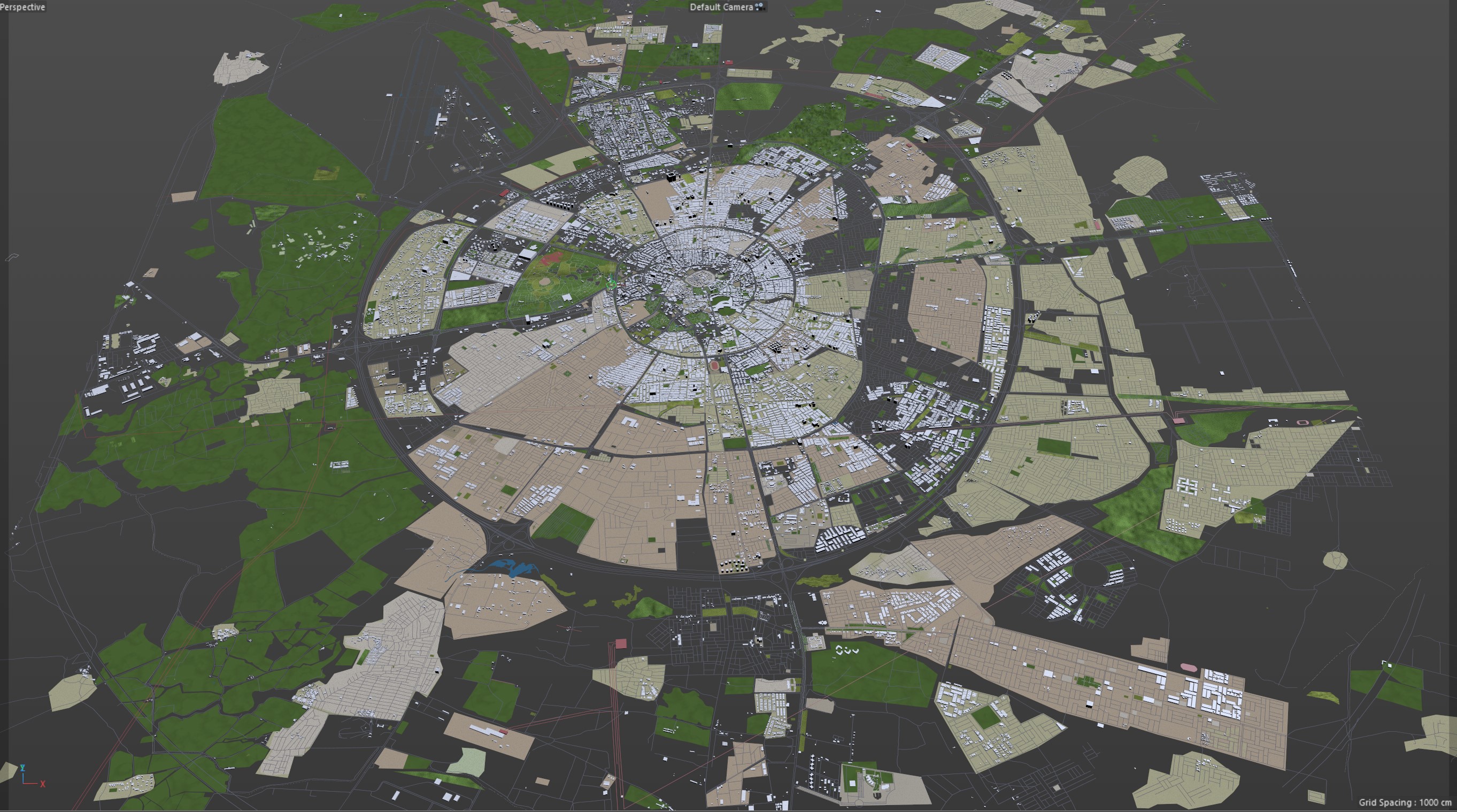 Erbil city Iraq 3d model 30 km by TurboCG | 3DOcean