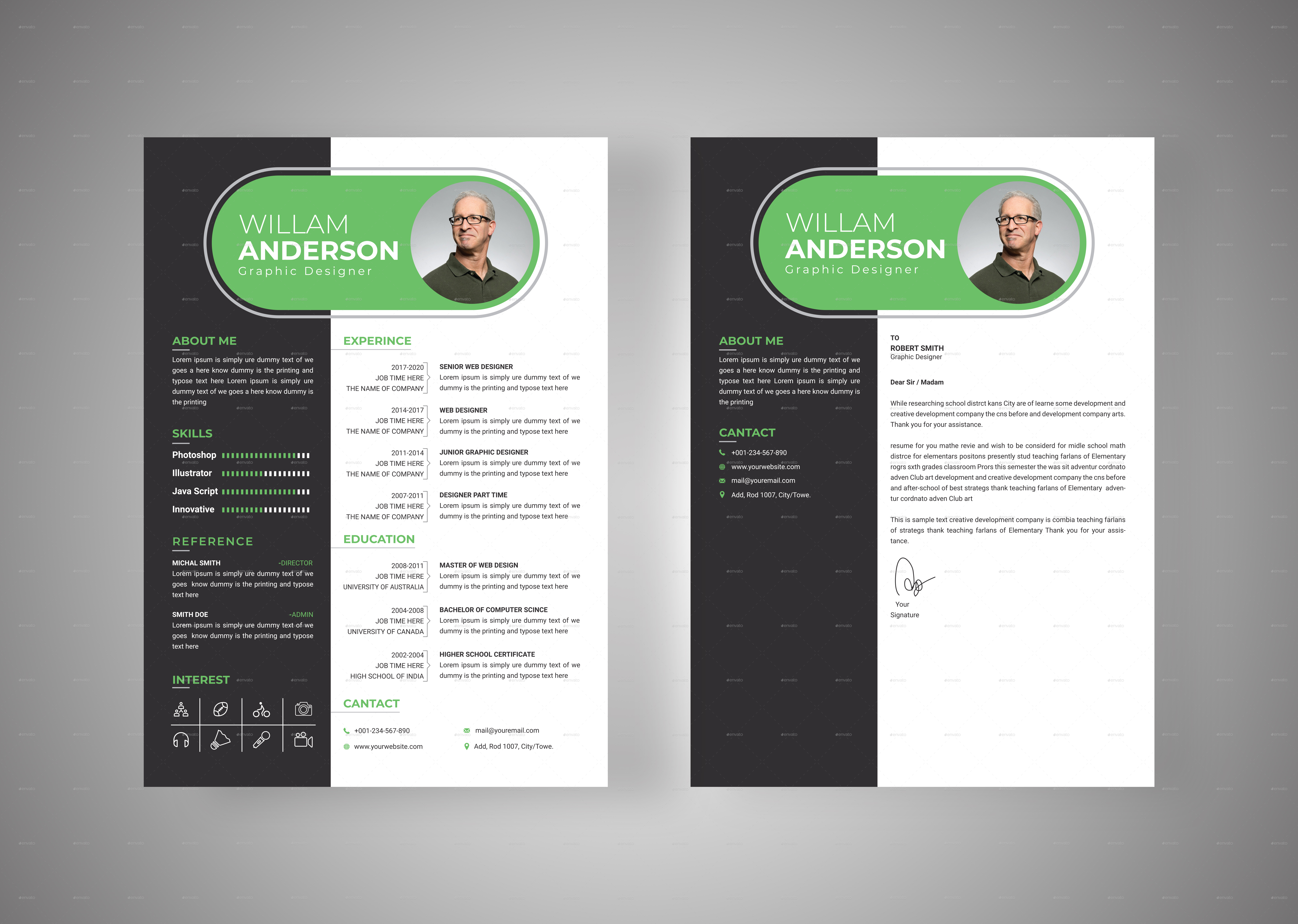 Resume / CV, Print Templates | GraphicRiver