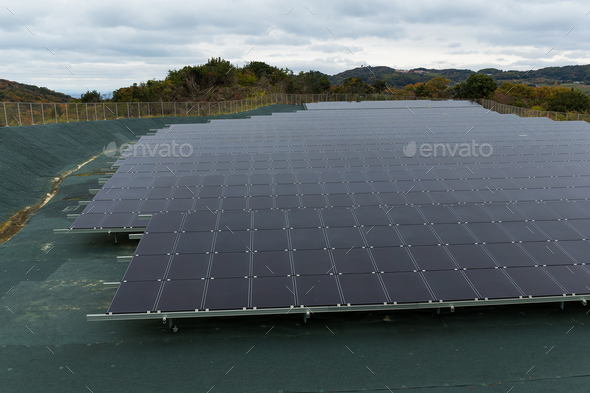 Solar panel farm Stock Photo by leungchopan | PhotoDune