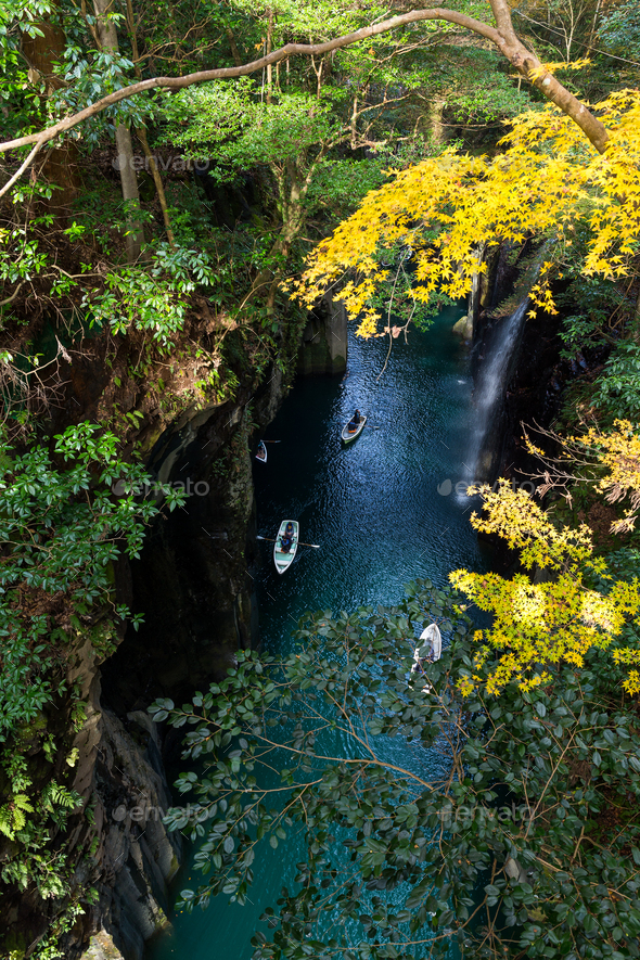Takachiho Gorge in Japan Stock Photo by leungchopan | PhotoDune