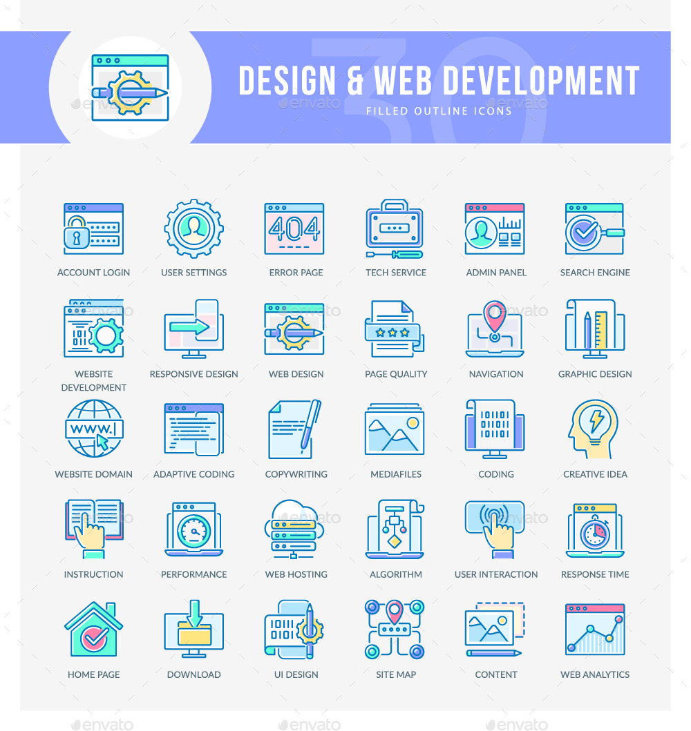 SEO Icons by Kalashnyk | GraphicRiver