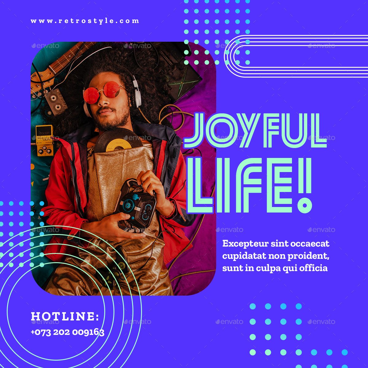 Cassette - Retro Style Instagram Post Template, Web Elements | GraphicRiver