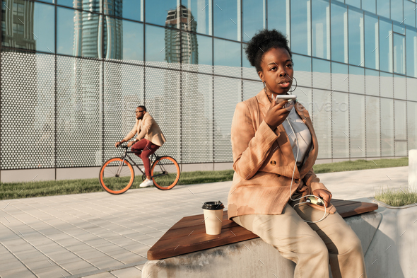 Coffee break outdoors Stock Photo by AnnaStills | PhotoDune