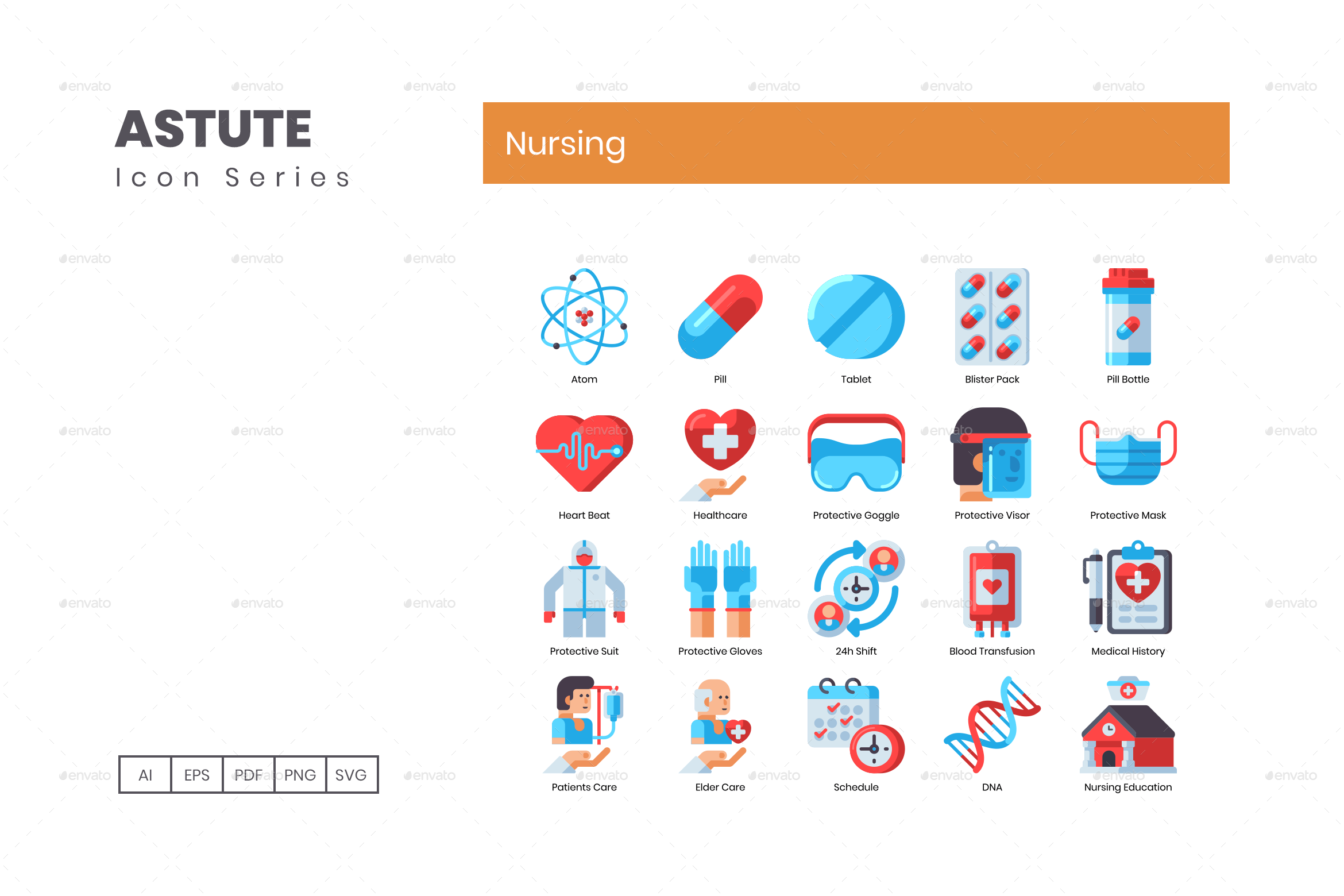70 Nursing Icons, Icons | GraphicRiver
