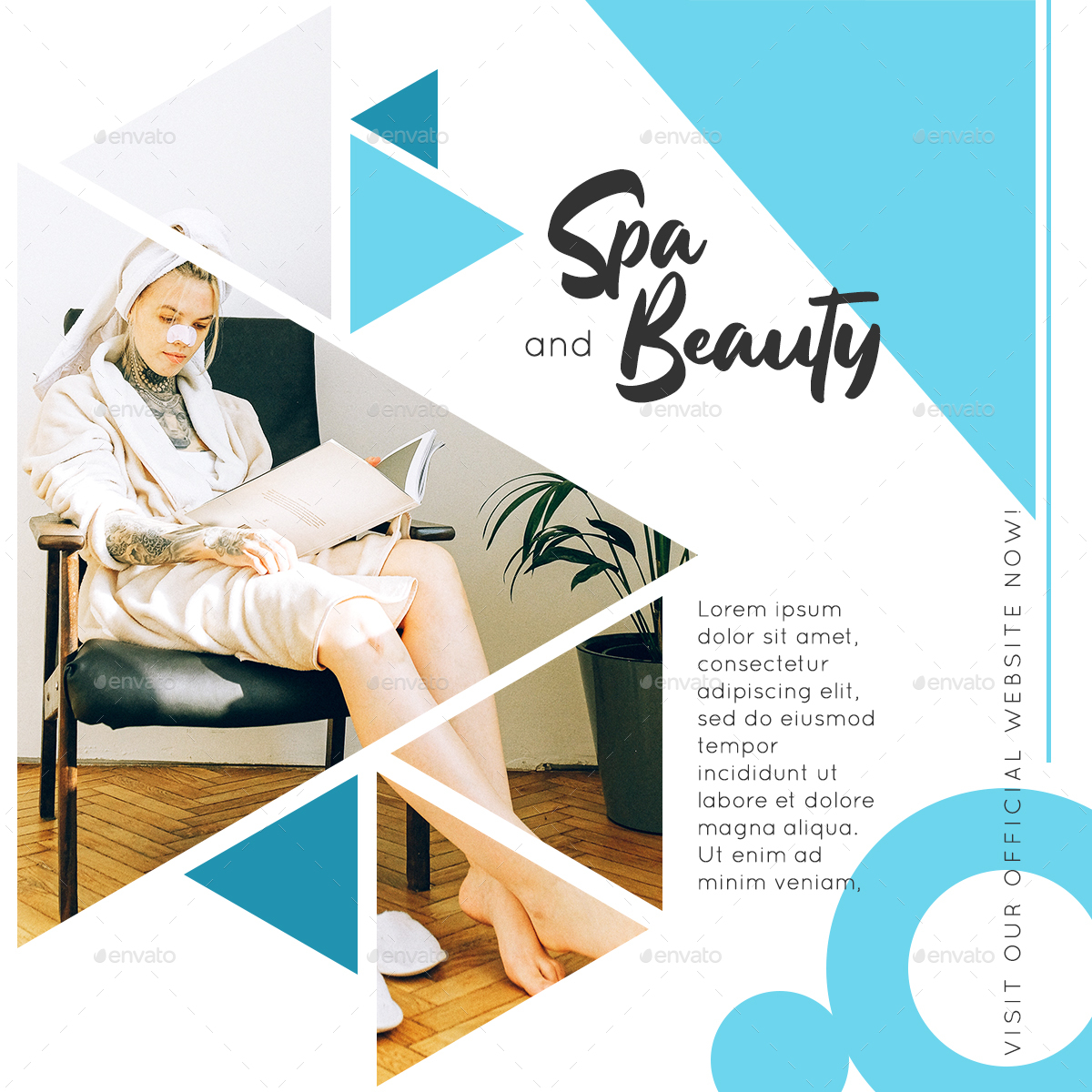 Relaxing - Spa Treatment Instagram Post Template, Web Elements ...
