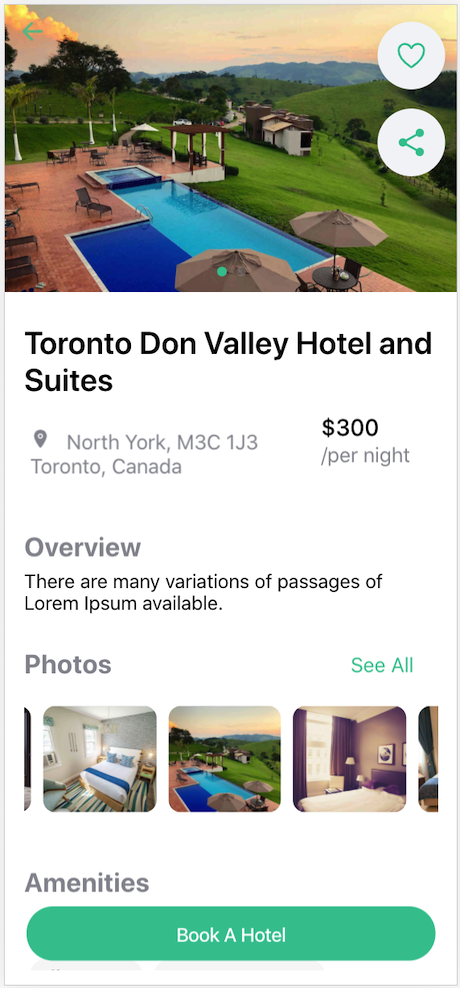 Hillside - A Hotel Booking Theme UI App By Ionic 5 Angular 9 (Latest ...