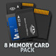 8 Realistic Memory Card 3D Vector, Graphics | GraphicRiver