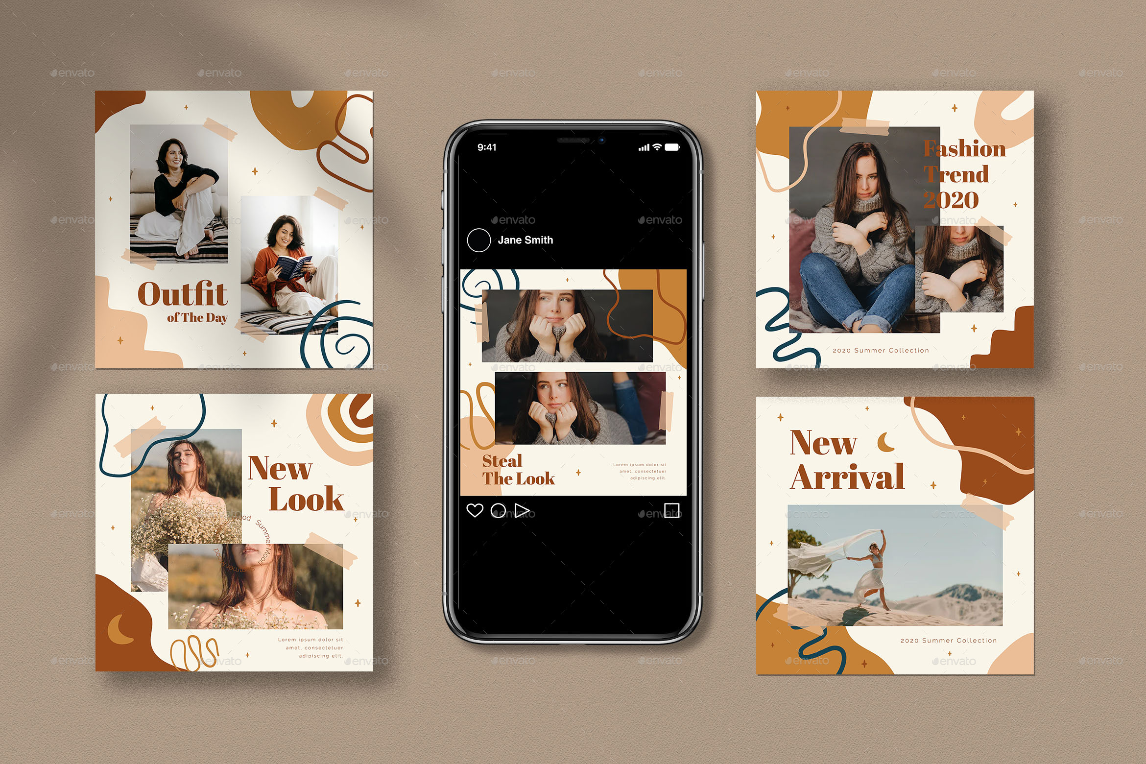 Bread Bake Insta Set, Web Elements | GraphicRiver