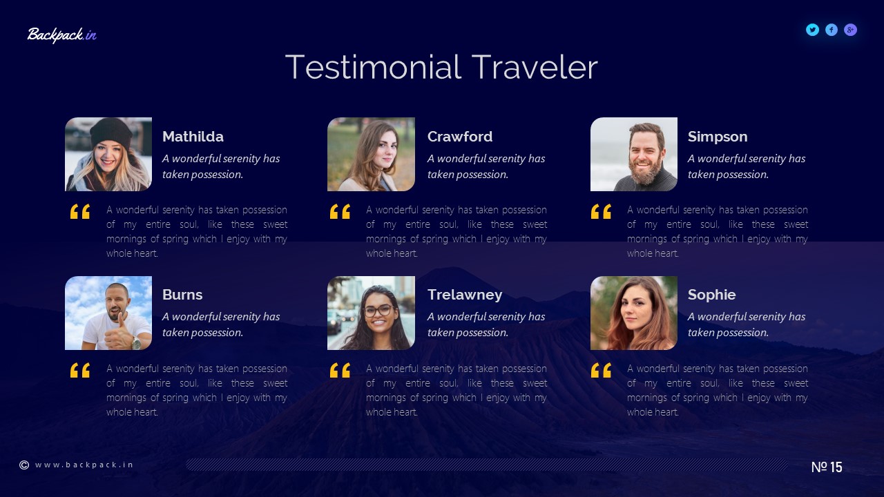 Backpack.in – Creative Travel Keynote Presentation Template ...