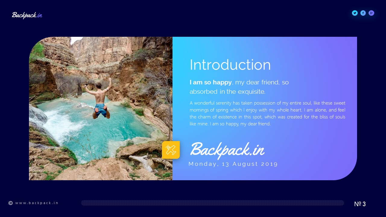 Backpack.in – Creative Travel Keynote Presentation Template ...