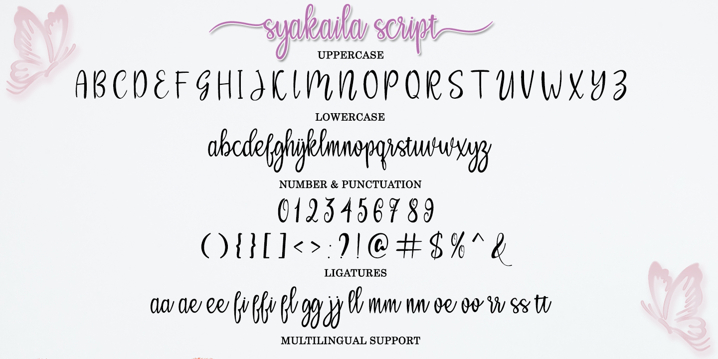 Syakaila Script, Fonts | GraphicRiver
