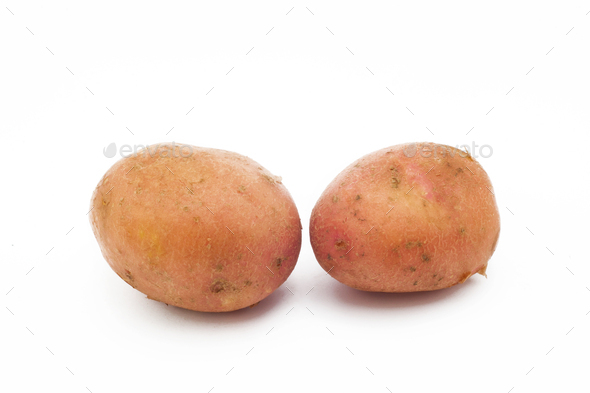 Kuroda potato varieties. Potatoes isolated on white background Stock ...