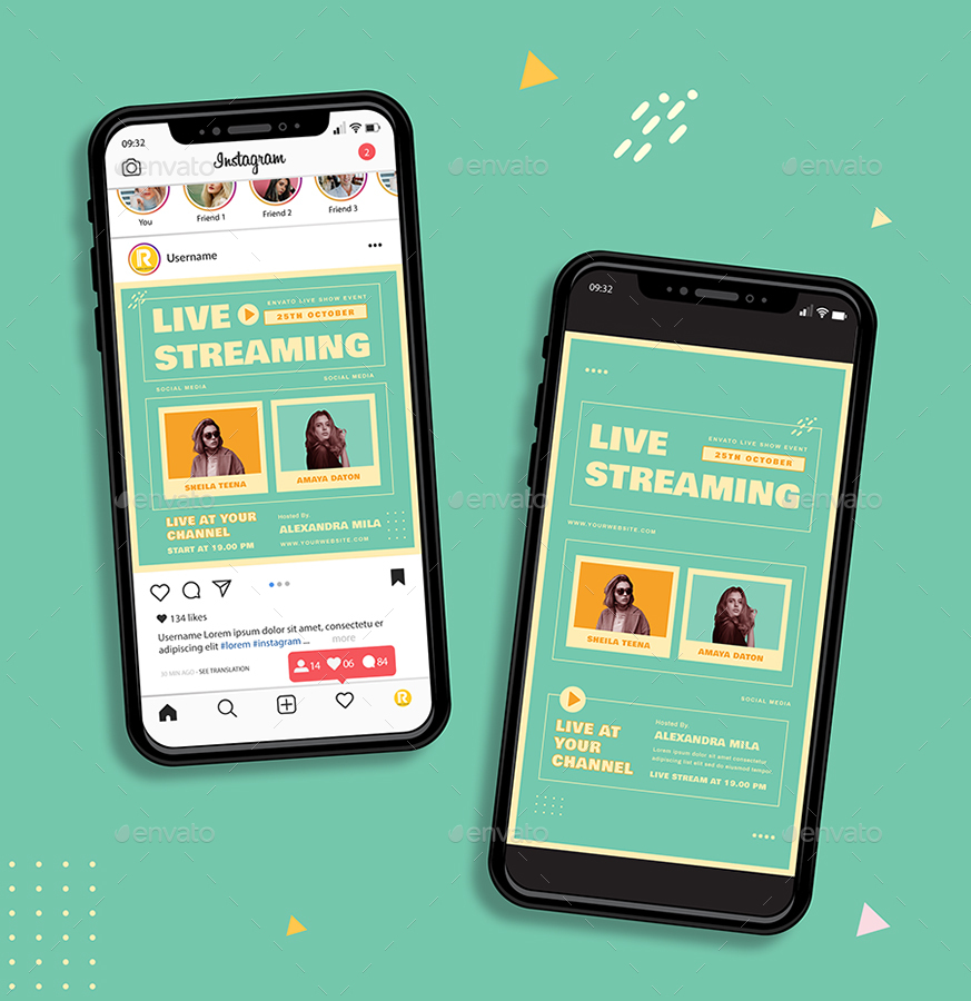 Live Stream Event Flyer Template, Print Templates | GraphicRiver