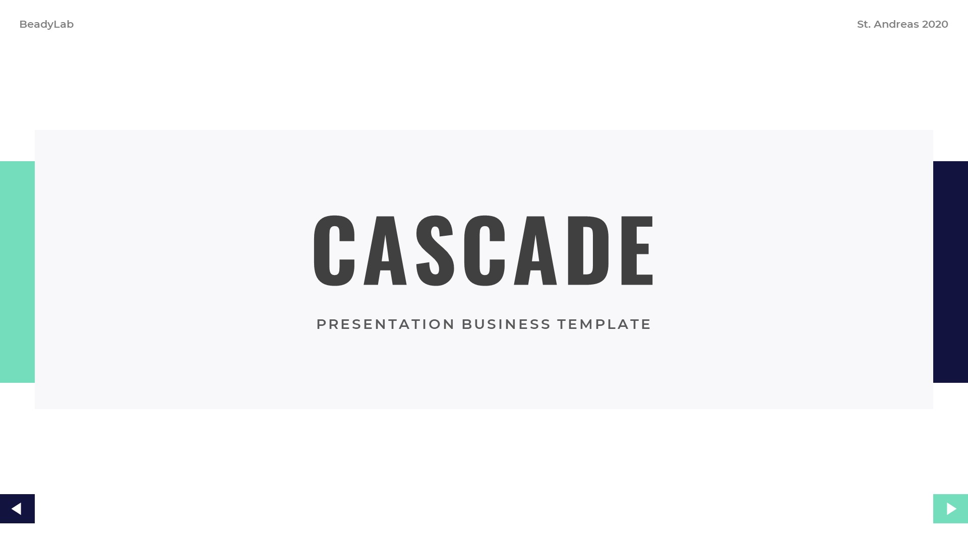 Cascade - Business PowerPoint Template, Presentation Templates ...