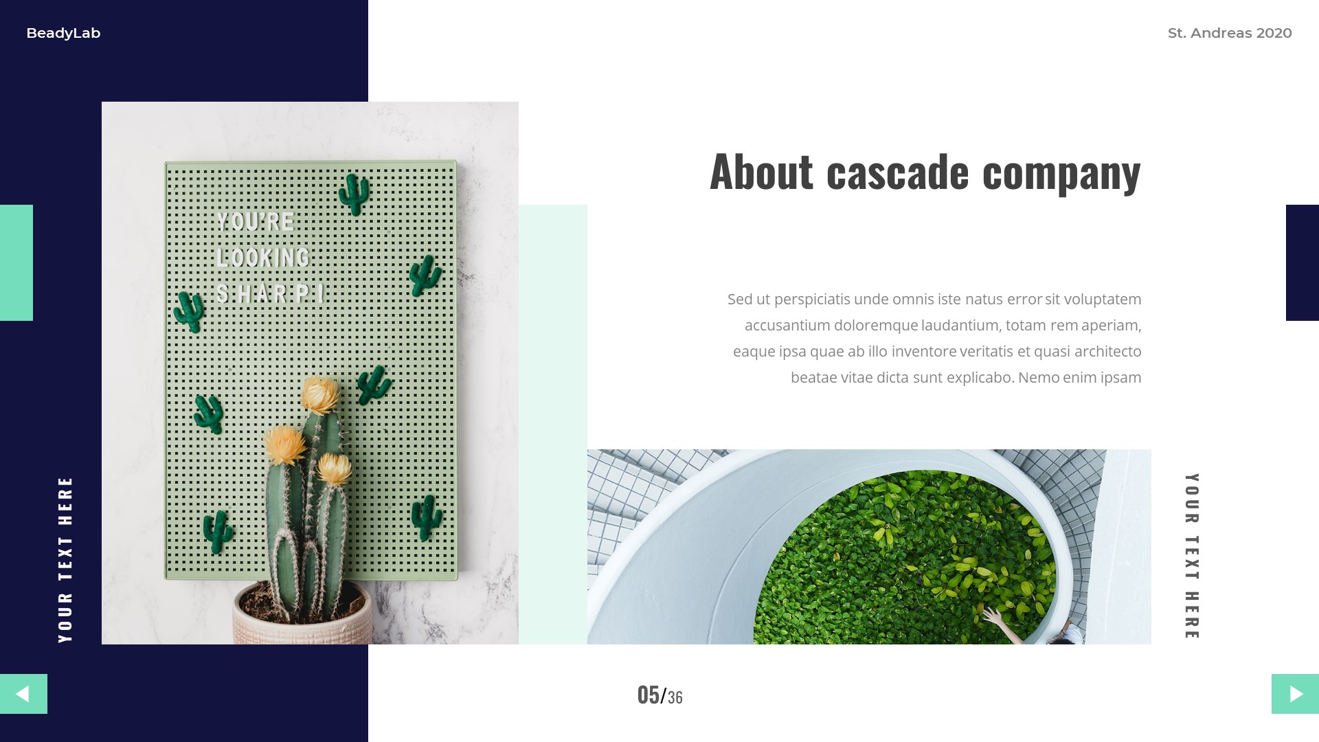 Cascade - Business PowerPoint Template, Presentation Templates ...