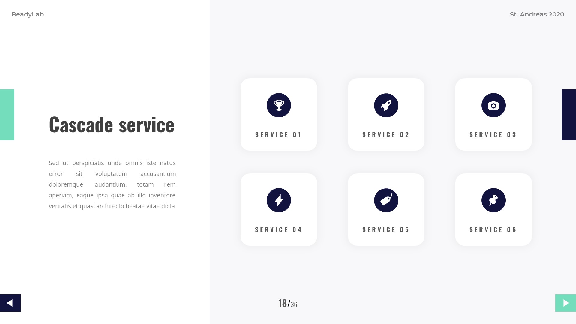 Cascade - Business PowerPoint Template, Presentation Templates ...