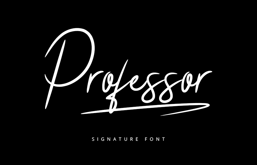 Professor_Signature Brush Font, Fonts | GraphicRiver
