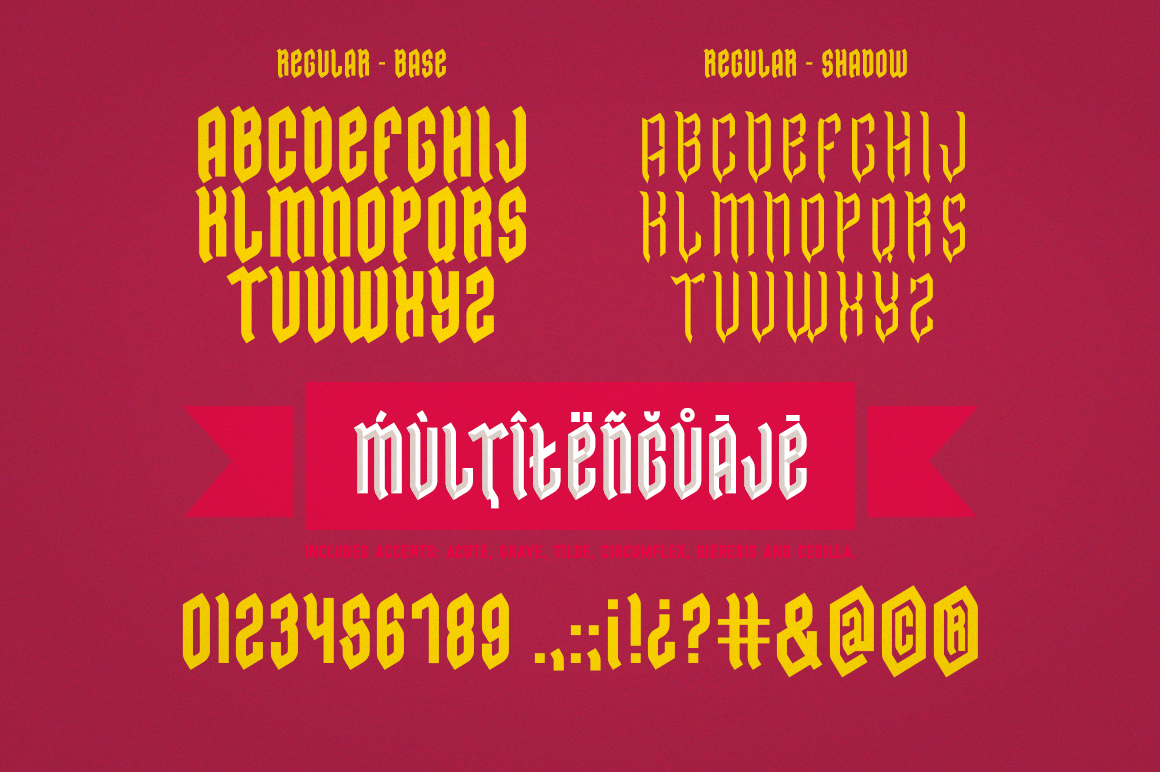 Edge Layered, Fonts | GraphicRiver