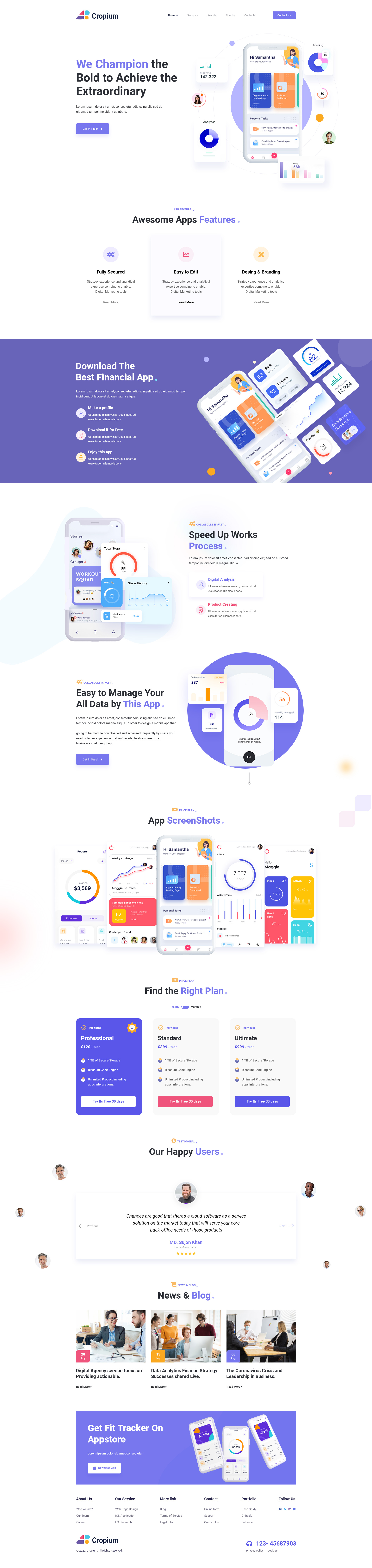 Cropium - Creative Multipurpose PSD Template by imjol | ThemeForest