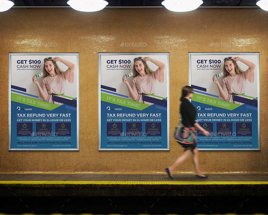 Tax and Accounting Poster Template Vol.3, Print Templates | GraphicRiver