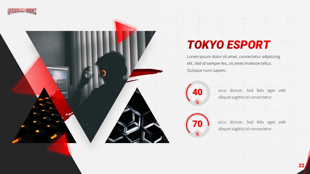 Stream Deck Gamers Streamers Presentation Template, Presentation Templates