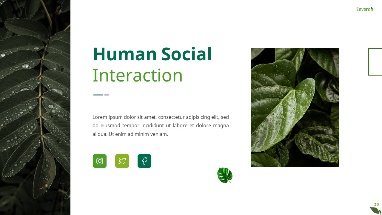 Enveron Nature Presentation Template, Presentation Templates | GraphicRiver