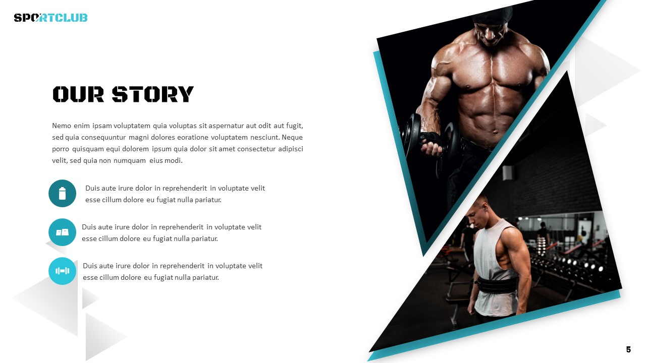 Sport Club Presentation Template, Presentation Templates | GraphicRiver