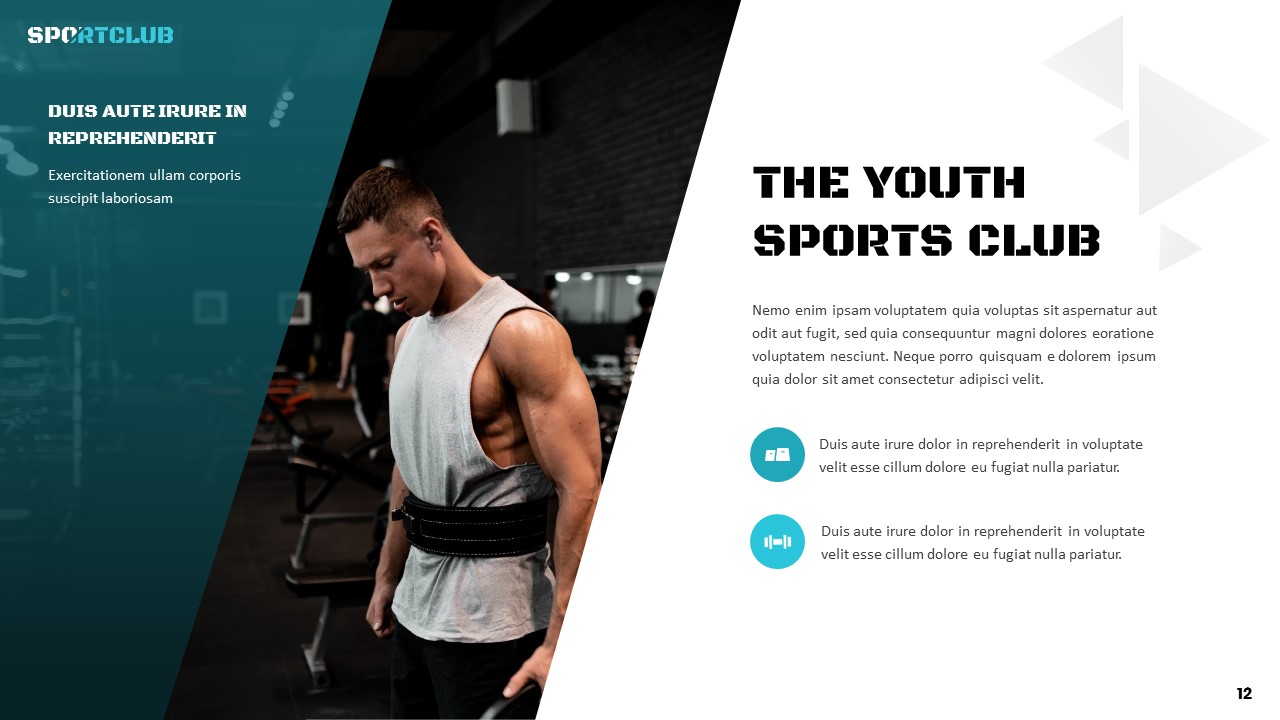 Sport Club Presentation Template, Presentation Templates | GraphicRiver