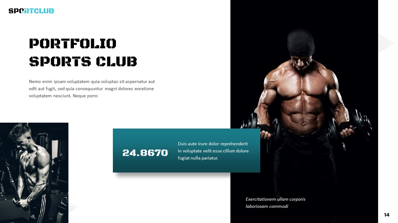 Sport Club Presentation Template, Presentation Templates | GraphicRiver