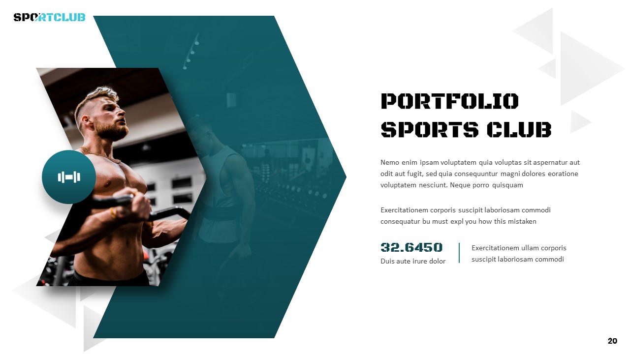 Sport Club Presentation Template, Presentation Templates | GraphicRiver