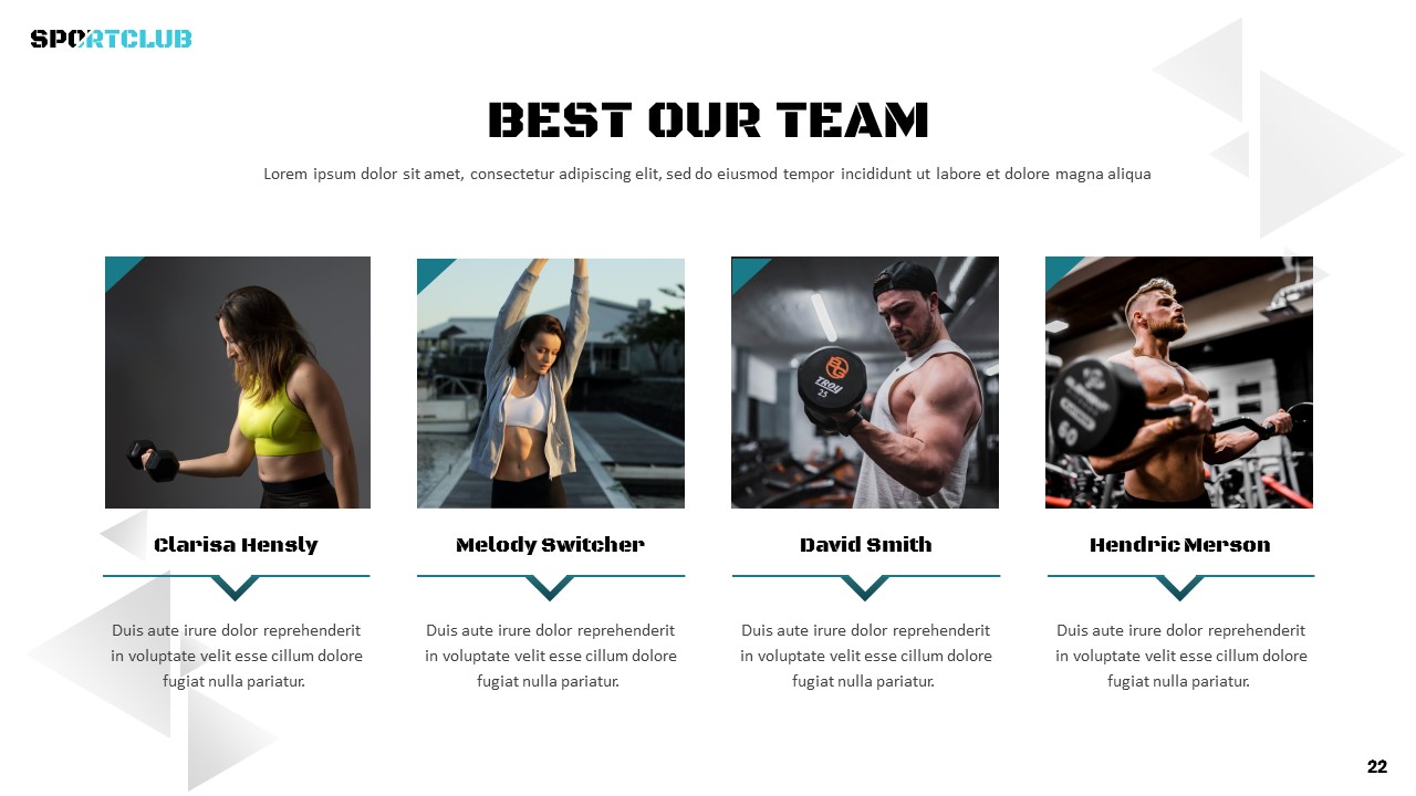 Sport Club Presentation Template, Presentation Templates | GraphicRiver