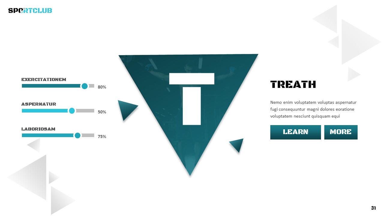 Sport Club Presentation Template, Presentation Templates | GraphicRiver