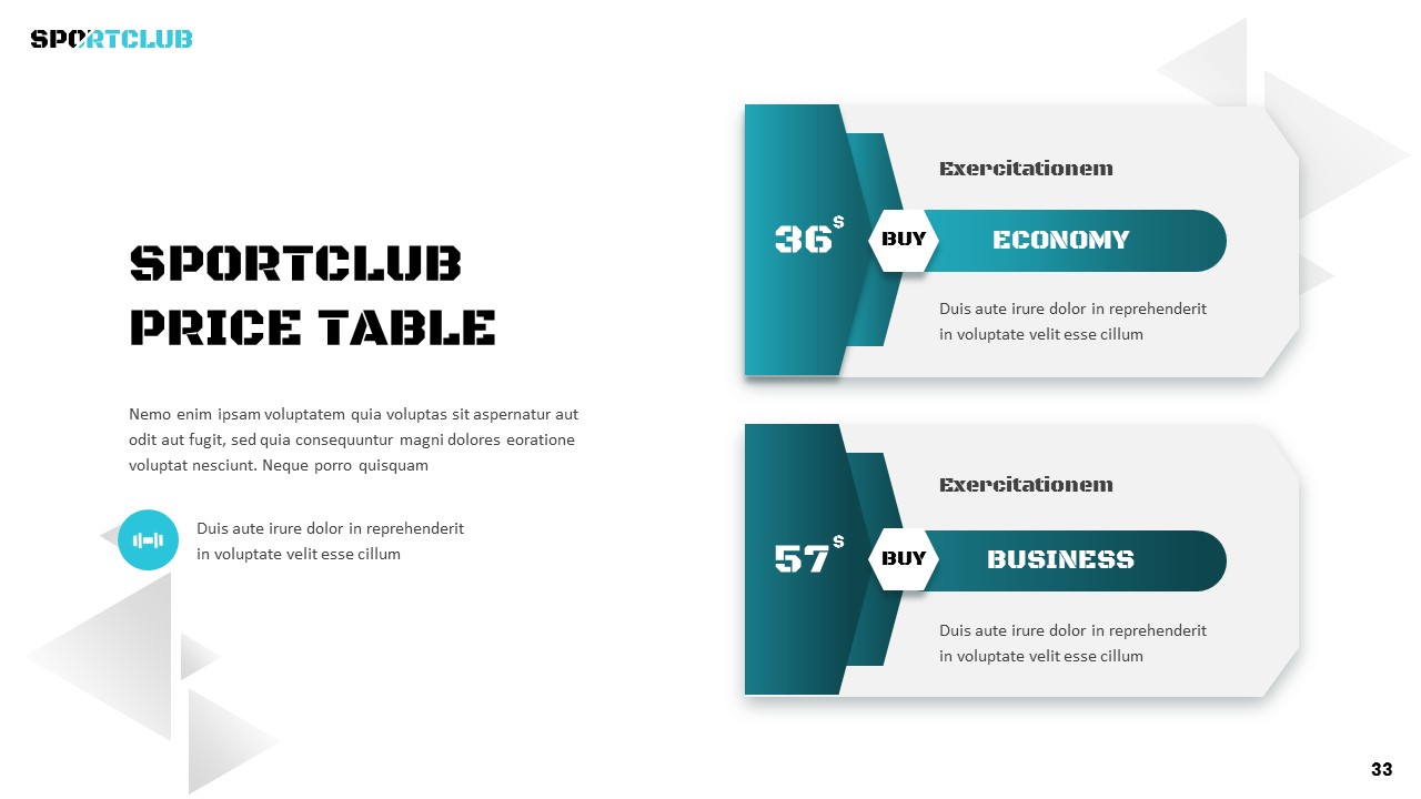 Sport Club Presentation Template, Presentation Templates | GraphicRiver