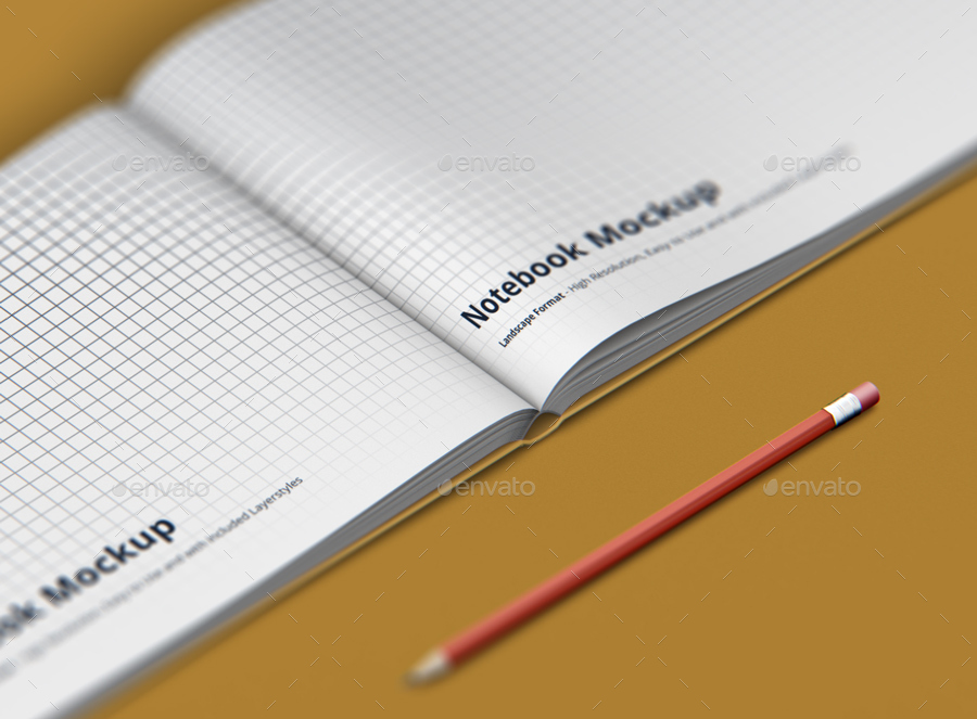 Notebook Mockup Bundle, Graphics | GraphicRiver
