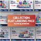 Flat Concept Landing Page Template, Vectors | GraphicRiver