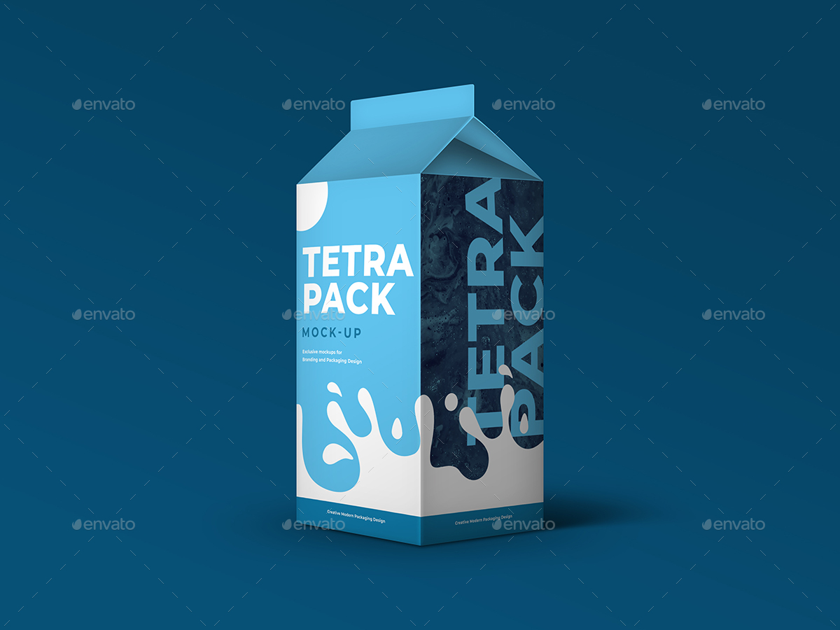 Tetra Pack Mockup, Graphics | GraphicRiver