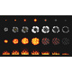 Pixel Art 8 Bit Fire Objects Nuclear Explosion, Vectors | GraphicRiver