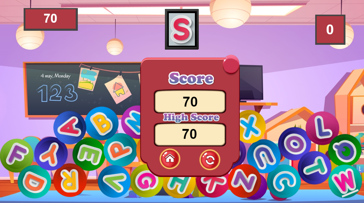 Find The Letter for kids - Educational Game - HTML5 (.Capx) by RichGames