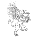 Griffin Rampant Gryphon Coat Of Arms Crest Mascot, Vectors | GraphicRiver