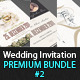 Wedding Invitation Bundle - Pack 2, Print Templates | GraphicRiver