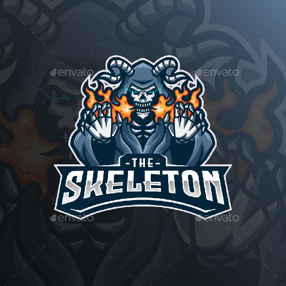 The Skeleton Esport Logo, Logo Templates | GraphicRiver