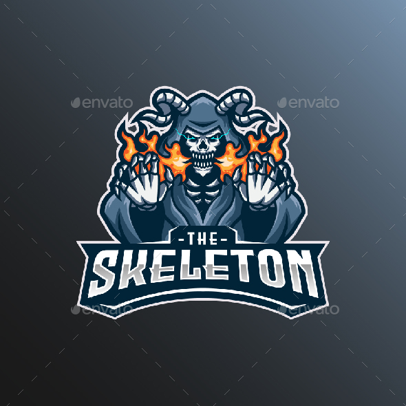 The Skeleton Esport Logo, Logo Templates | GraphicRiver