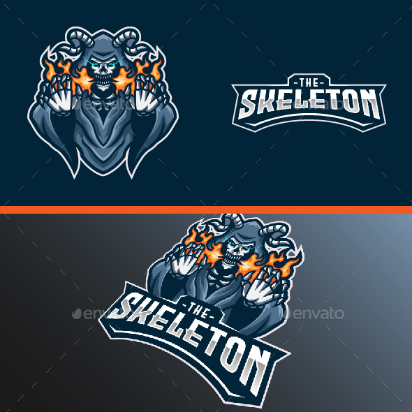 The Skeleton Esport Logo, Logo Templates | GraphicRiver