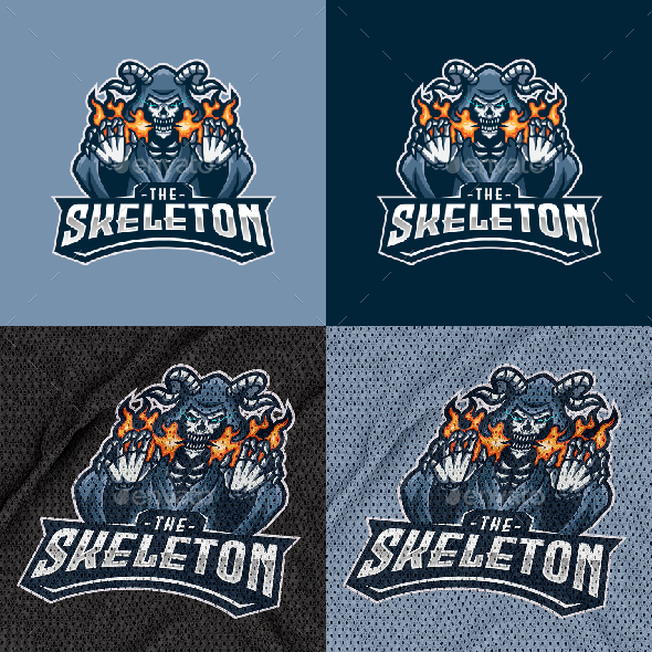 The Skeleton Esport Logo, Logo Templates | GraphicRiver