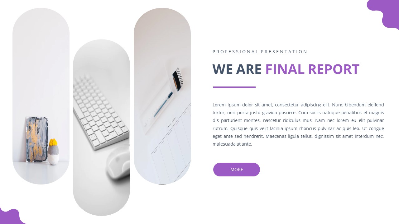 Final Report Powerpoint Presentation Template, Presentation Templates