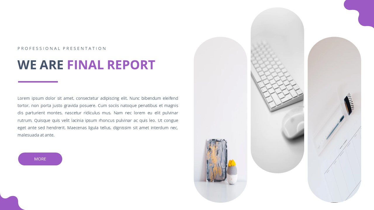 Final Report Powerpoint Presentation Template, Presentation Templates