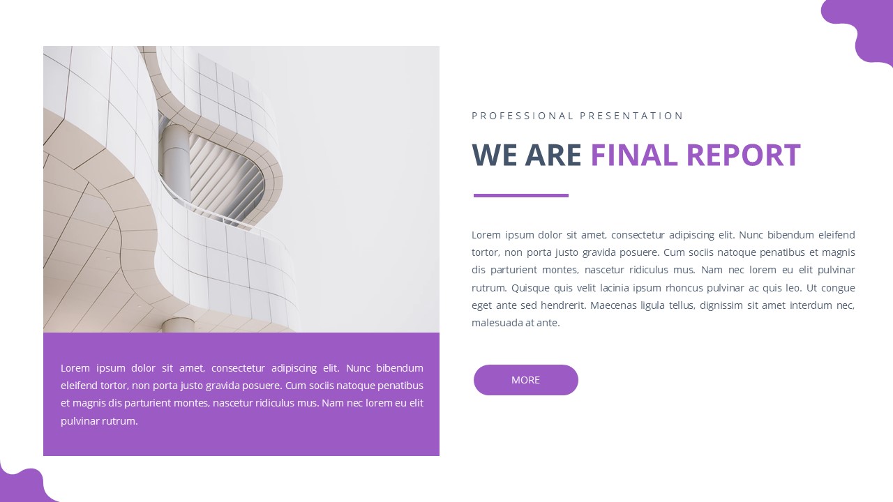 Final Report Powerpoint Presentation Template, Presentation Templates