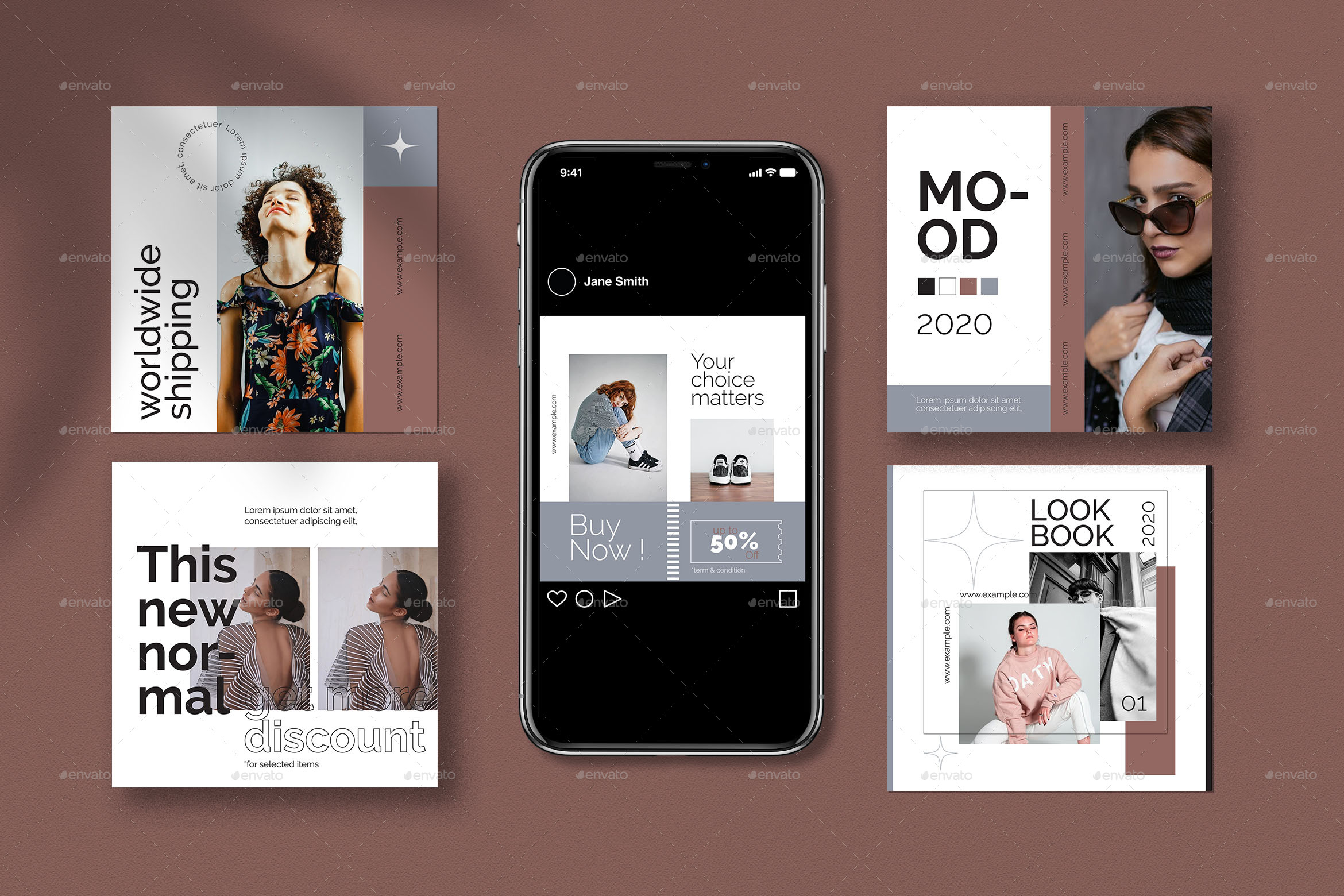 Choco Muffin Insta Pack, Web Elements | GraphicRiver
