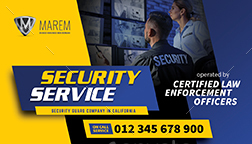 Security Service Business Card, Print Templates | GraphicRiver